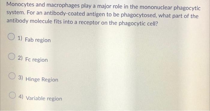 [Solved]: please answer all Monocytes and macrophages