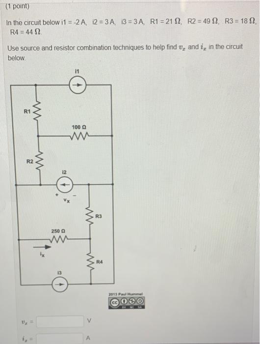 Solved In the circuit below i1 =−2 A,i2=3 A,13=3 | Chegg.com