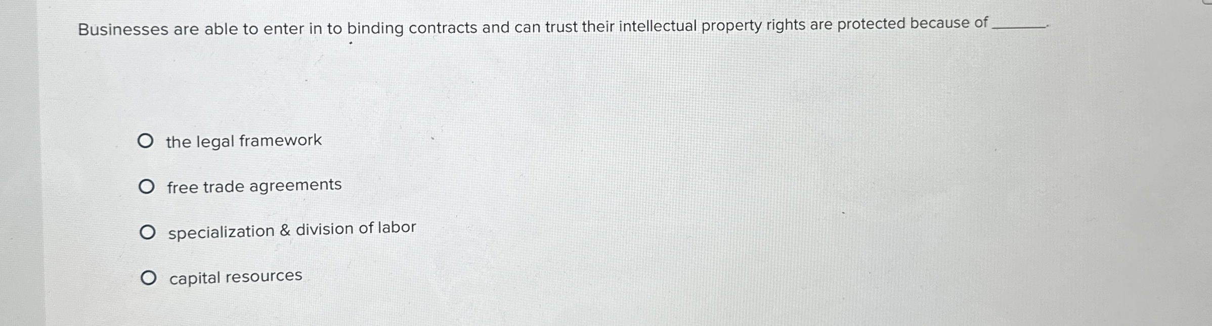 Solved Businesses are able to enter in to binding contracts | Chegg.com