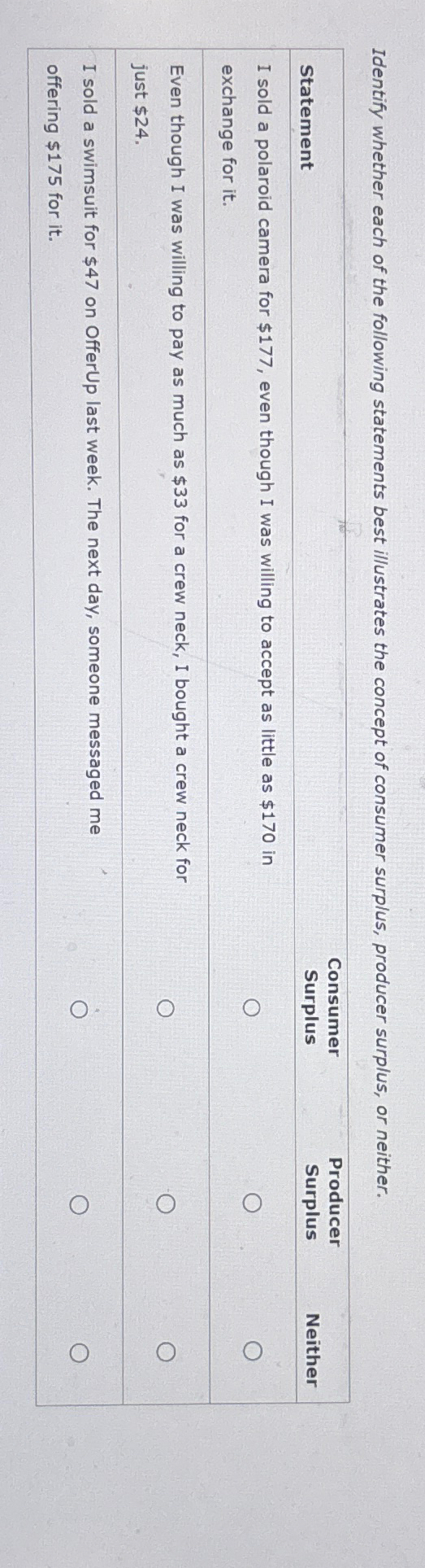 Solved Identify whether each of the following statements | Chegg.com