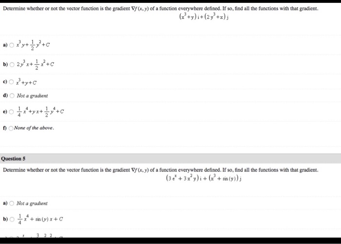 Solved Determine Whether Or Not The Vector Function Is The