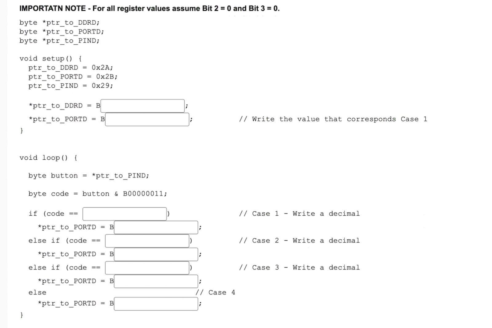 Solved IMPORTATN NOTE - ﻿For all register values assume Bit | Chegg.com