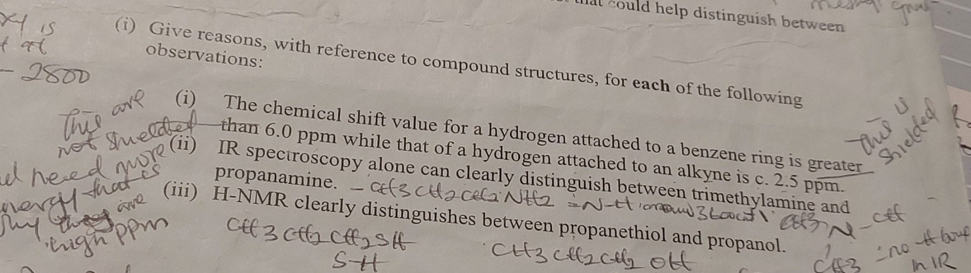 Solved could help distinguish between(i) ﻿Give reasons, with | Chegg.com