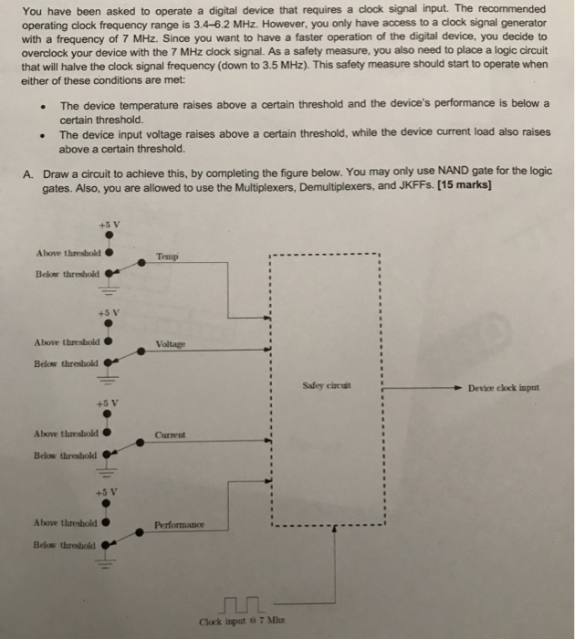 Solved You have been asked to operate a digital device that | Chegg.com