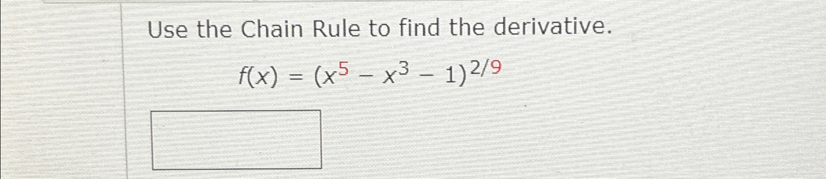 Solved Use the Chain Rule to find the | Chegg.com