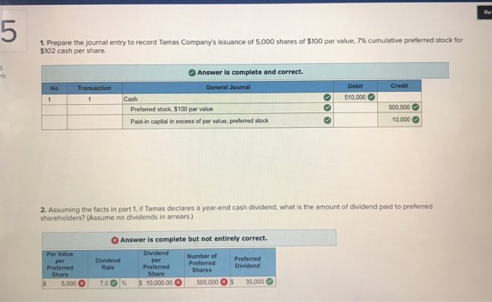 Solved Ret 1. Prepare the journal entry to record Tamas | Chegg.com