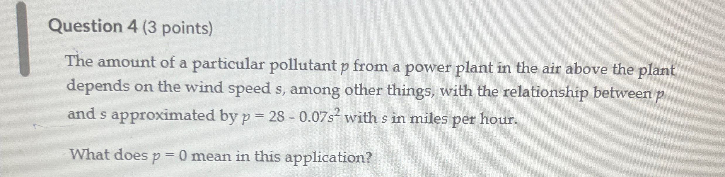 Solved Question 4 (3 ﻿points)The amount of a particular | Chegg.com