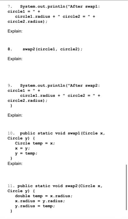 Solved Q6. (20 points) Show the output of the following | Chegg.com