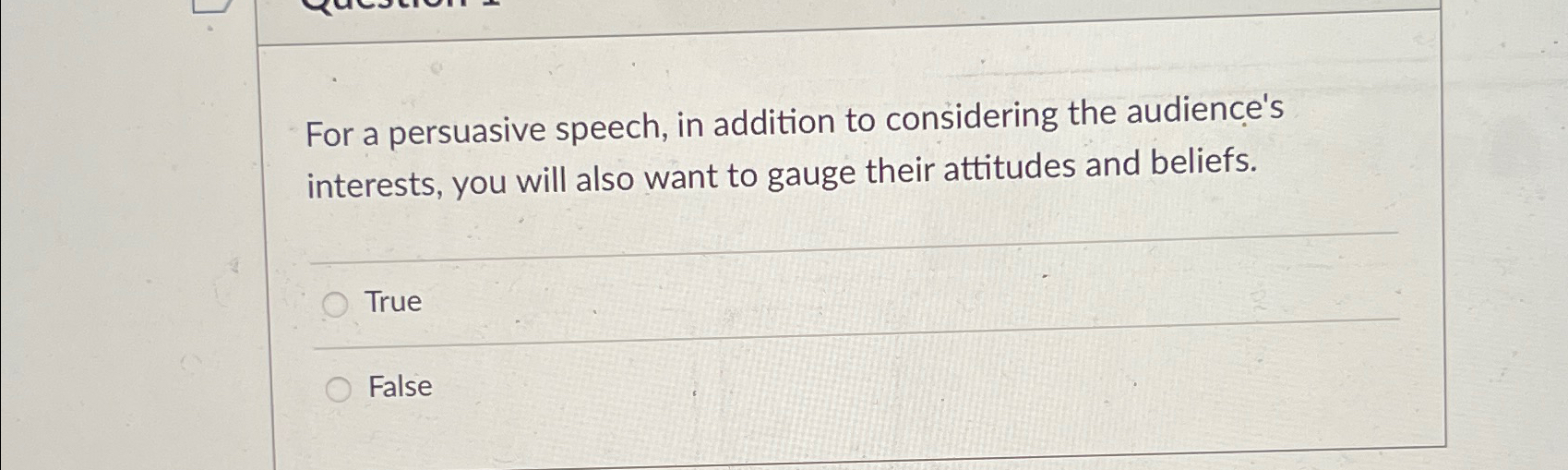 Solved For a persuasive speech, in addition to considering | Chegg.com