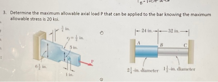 Solved 3. Determine the maximum allowable axial load P that | Chegg.com