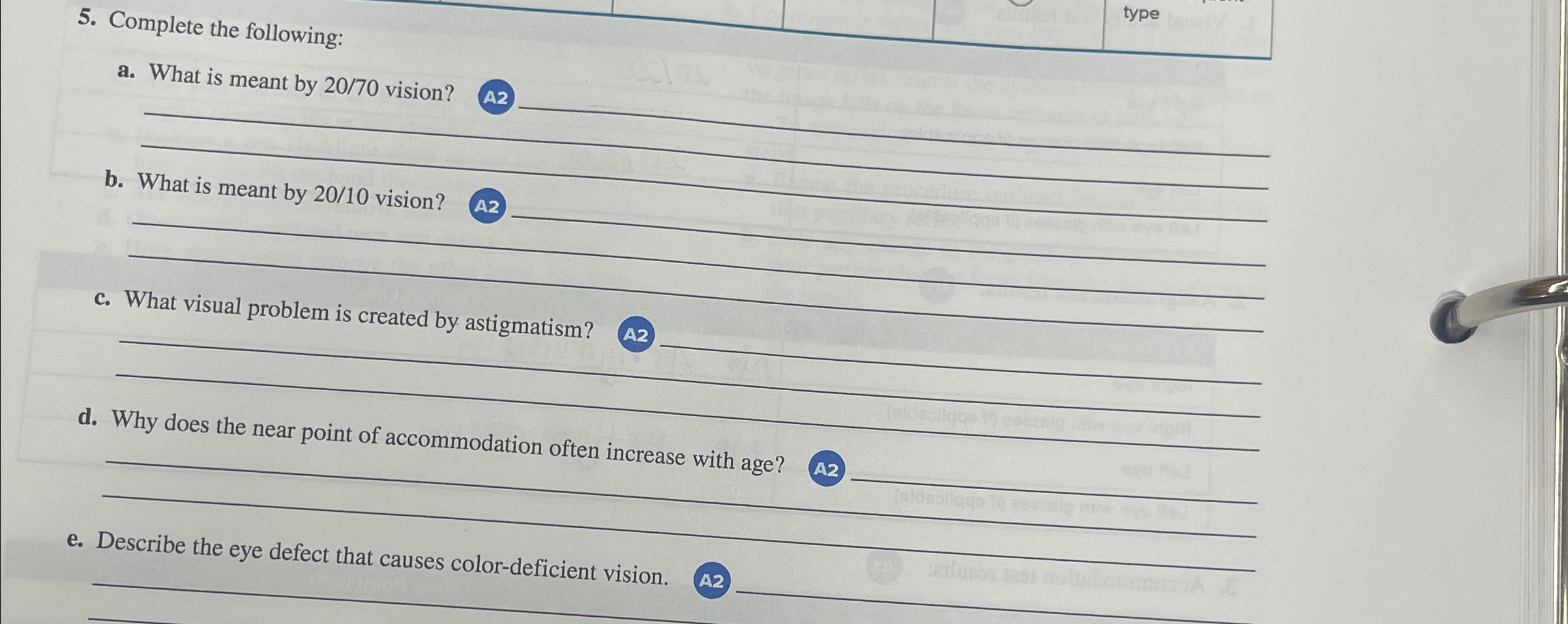 Solved Complete the following:typea. ﻿What is meant by 2070 | Chegg.com