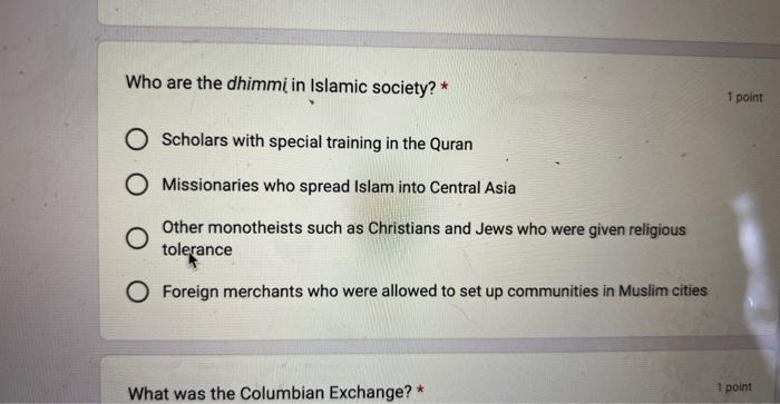Who are the dhimmi in Islamic society? * Scholars | Chegg.com