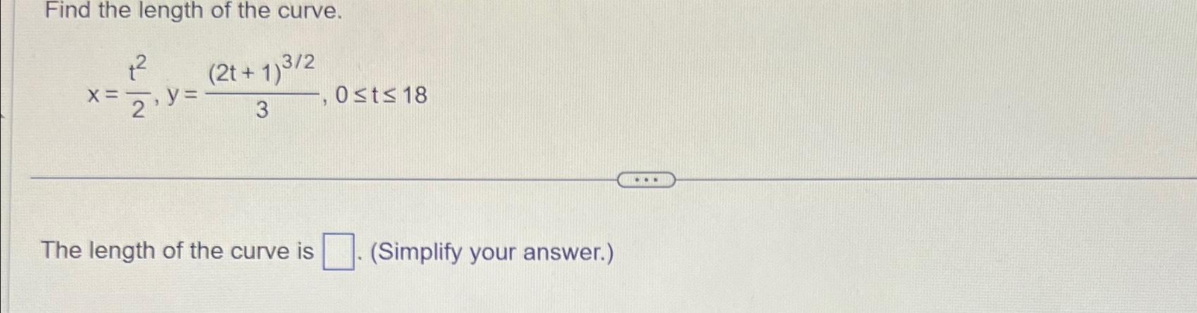 Solved Find the length of the | Chegg.com
