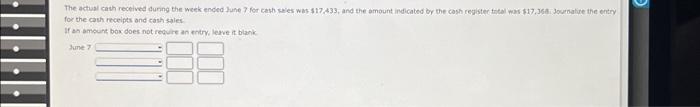 Solved for the cath recelpts and cash salte? If an ampunk | Chegg.com