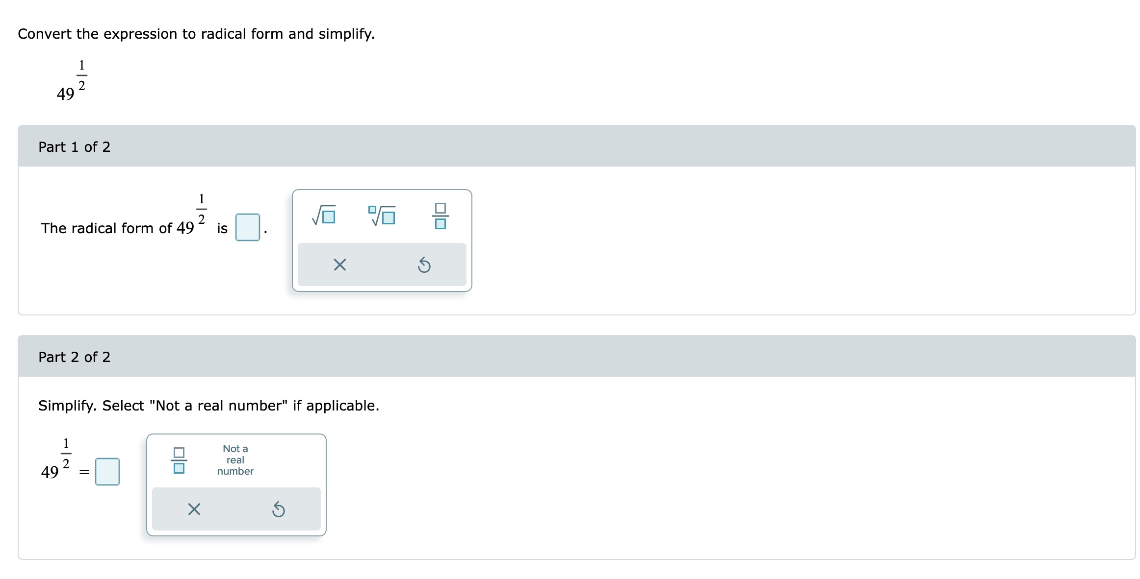 Solved Convert the expression to radical form and | Chegg.com