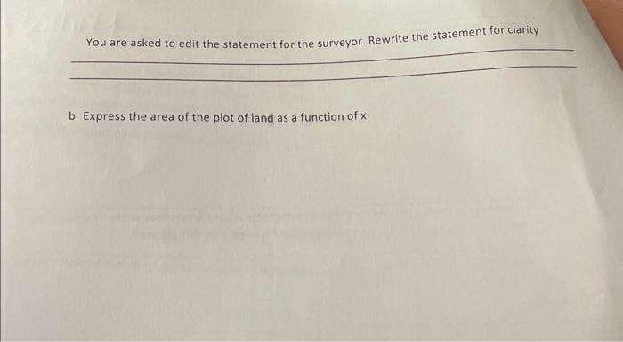Solved 3. A surveyor uses a Cartesian grid to describe the | Chegg.com