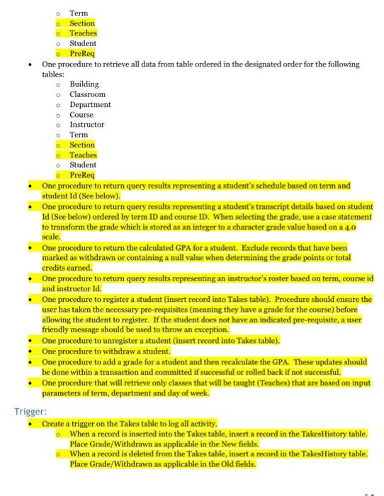 Solved Keys and Indexes (main tables): - All tables should | Chegg.com