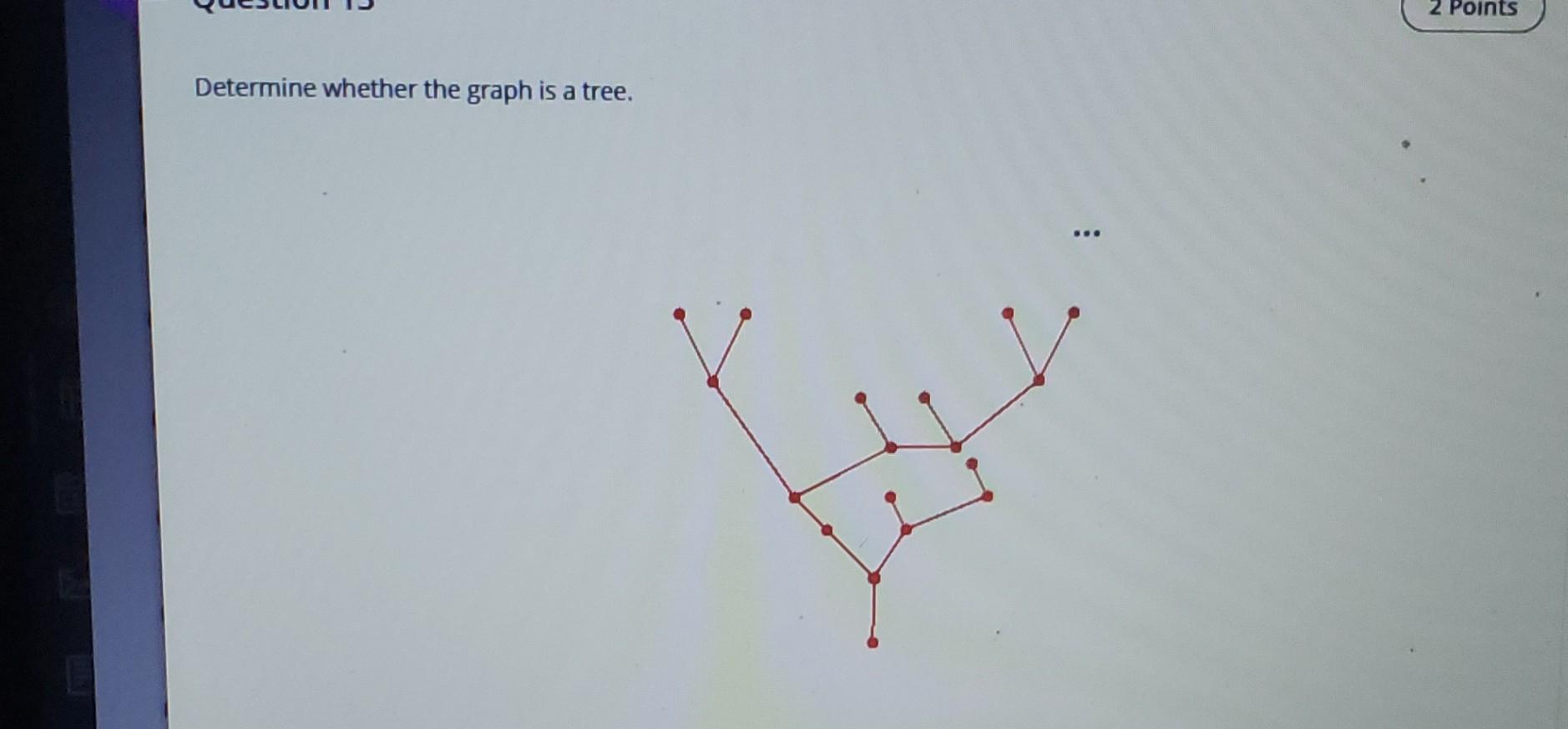Solved Determine whether the graph is a tree. | Chegg.com