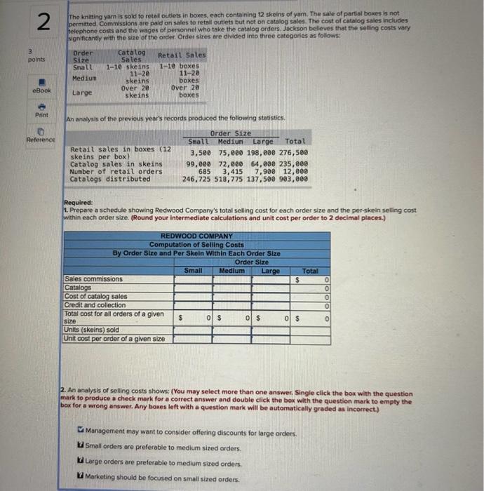 The knitting yam is sold to retal outiets in boxes, | Chegg.com