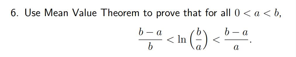 Solved Use Mean Value Theorem to ﻿prove that for all | Chegg.com