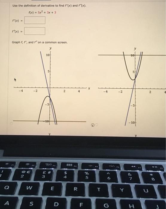 Solved Q A Use The Definition Of Derivative To Find F X