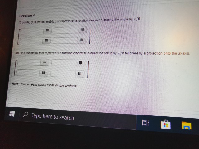 Solved Problem 4. (6 points) (a) Find the matrix that | Chegg.com