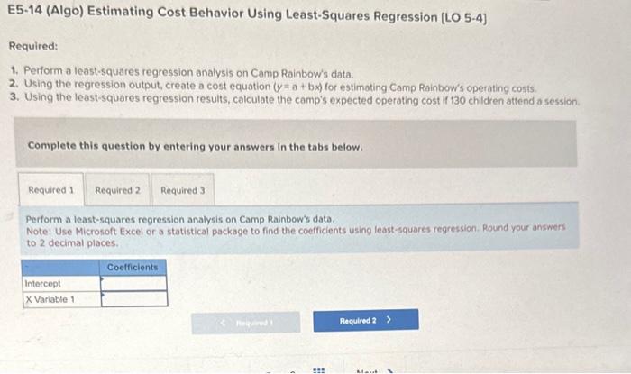 Solved E5-13, E5-14 and E5-16 [LO 5-2, 5-3, 5-4, 5-5] [The | Chegg.com