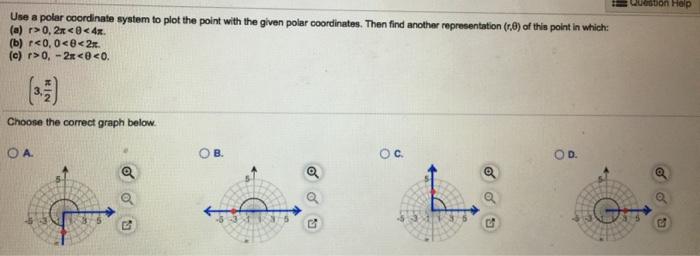 Solved Queston Help Use a polar coordinate system to plot | Chegg.com
