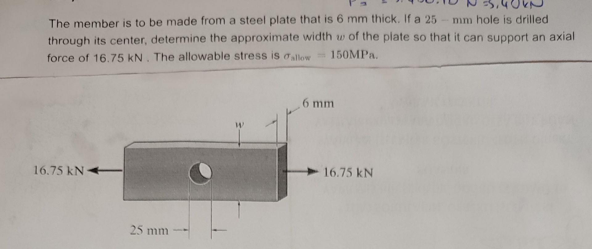 Solved The member is to be made from a steel plate that is 6 | Chegg.com