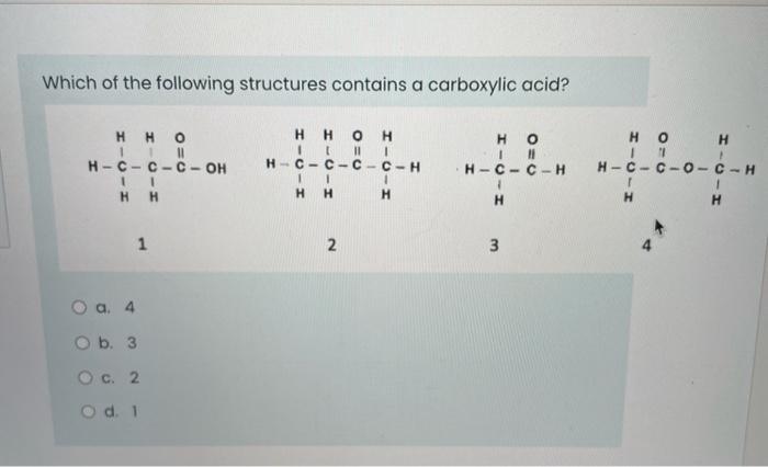 Solved Which of the following structures contains an | Chegg.com