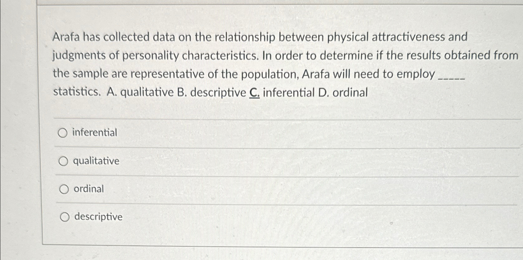 Solved Arafa has collected data on the relationship between | Chegg.com
