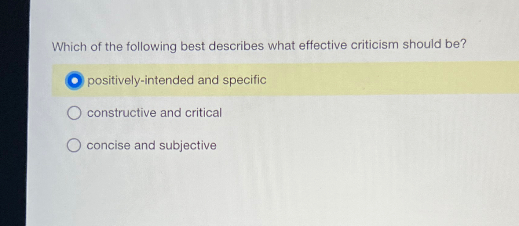 Solved Which of the following best describes what effective | Chegg.com