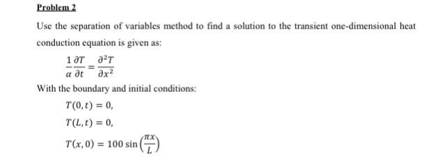 Solved Use the separation of variables method to find a | Chegg.com