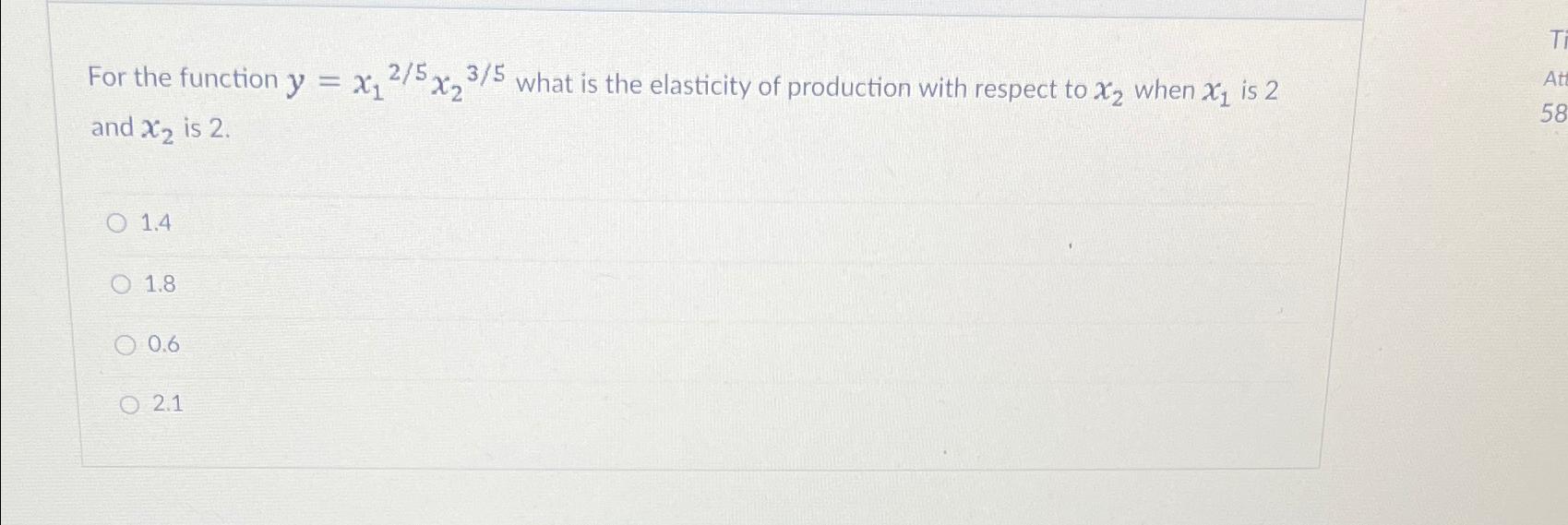 Solved For the function y=x125x235 ﻿what is the elasticity | Chegg.com