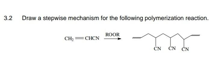 Solved 3.2 Draw a stepwise mechanism for the following | Chegg.com