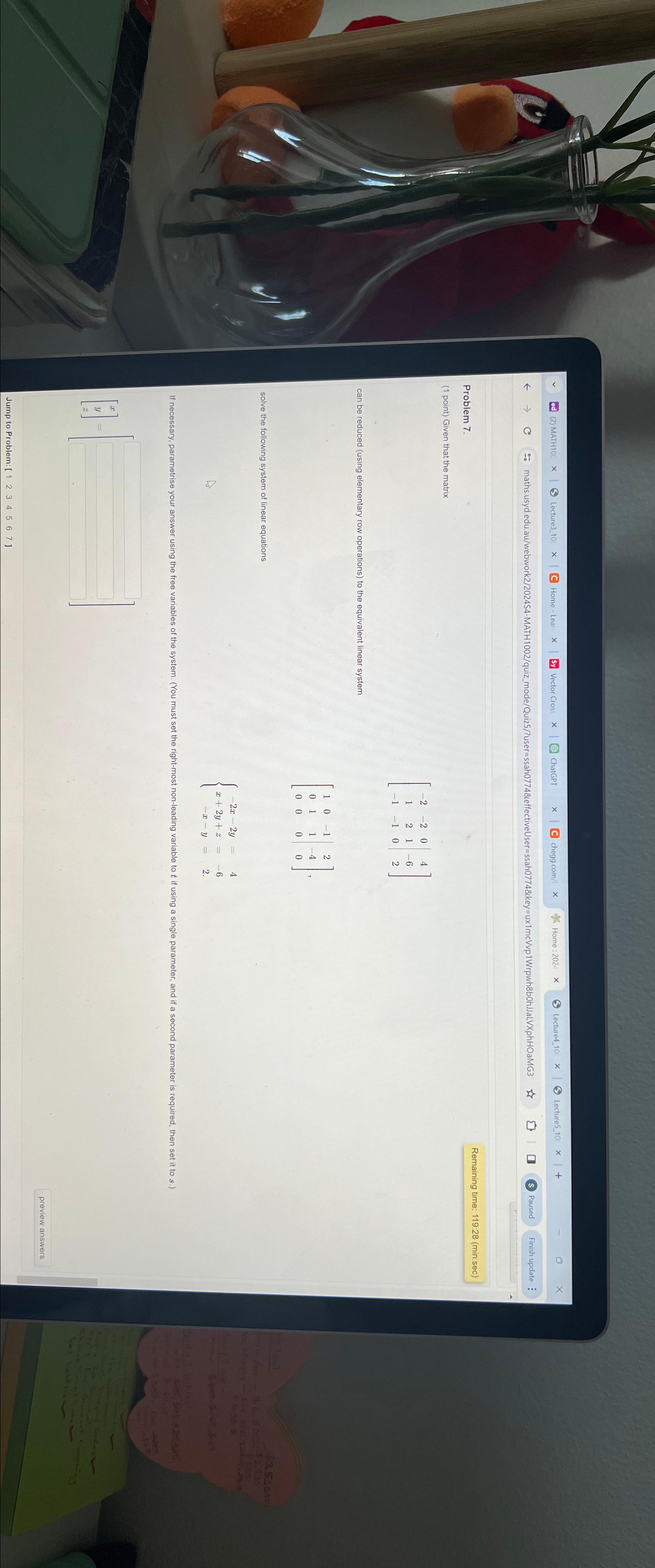 Solved ]0,1,1,-4[0,0,0,0can be reduced (using elementary row | Chegg.com