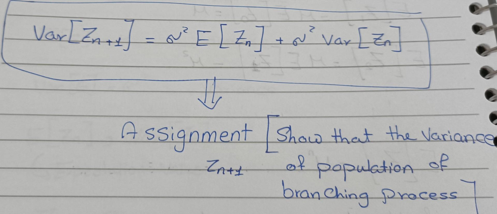 Solved Var [Zad] - ore E[Z] + ² var [za] ? E] o 2 - + su | Chegg.com