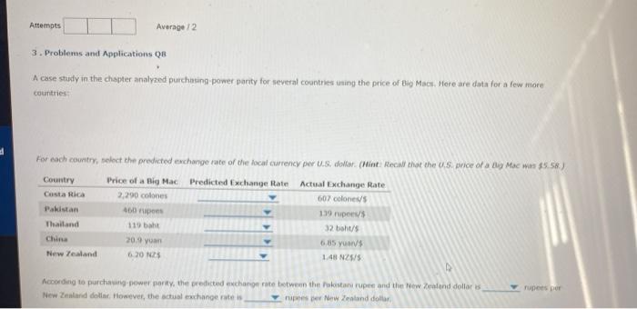 Solved Attempts Average 12 3. Problems and Applications QB A | Chegg.com