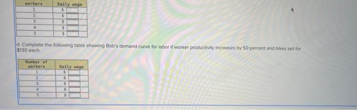 Solved Production data for Bob's Bicycle Factory are as | Chegg.com