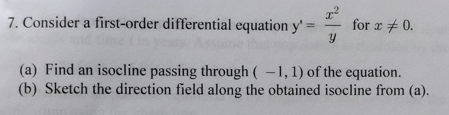 Solved Consider a first-order differential equation y'=x2y | Chegg.com