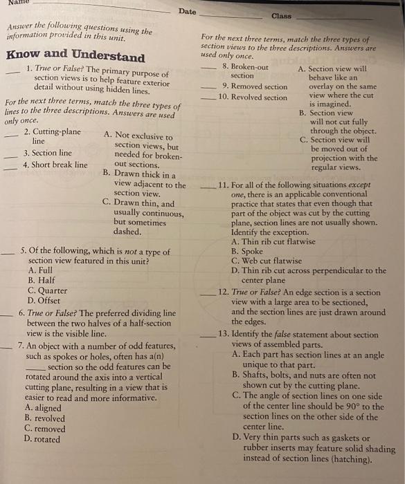 Solved Date Answer the following questions using the | Chegg.com