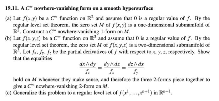 Solved This is an advanced math problem about differential | Chegg.com