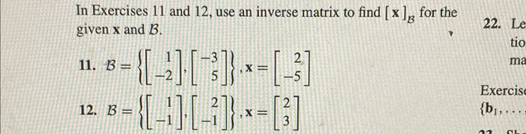 Solved 12 ﻿only please. In Exercises 11 ﻿and 12, ﻿use an | Chegg.com