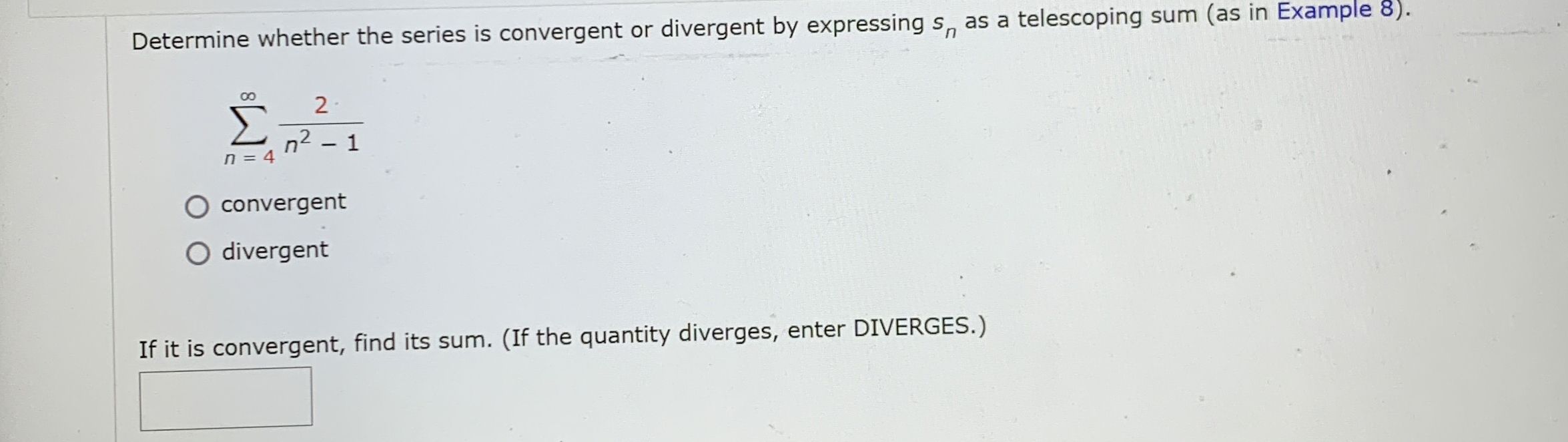 Solved Determine whether the series is convergent or | Chegg.com