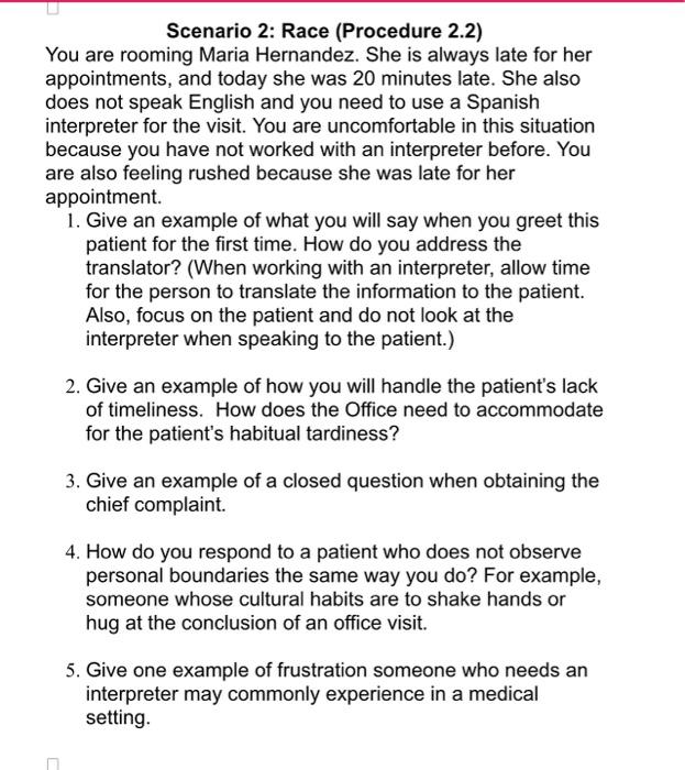 Scenario 1: Gender and Appearance (Procedure 2.1) You | Chegg.com