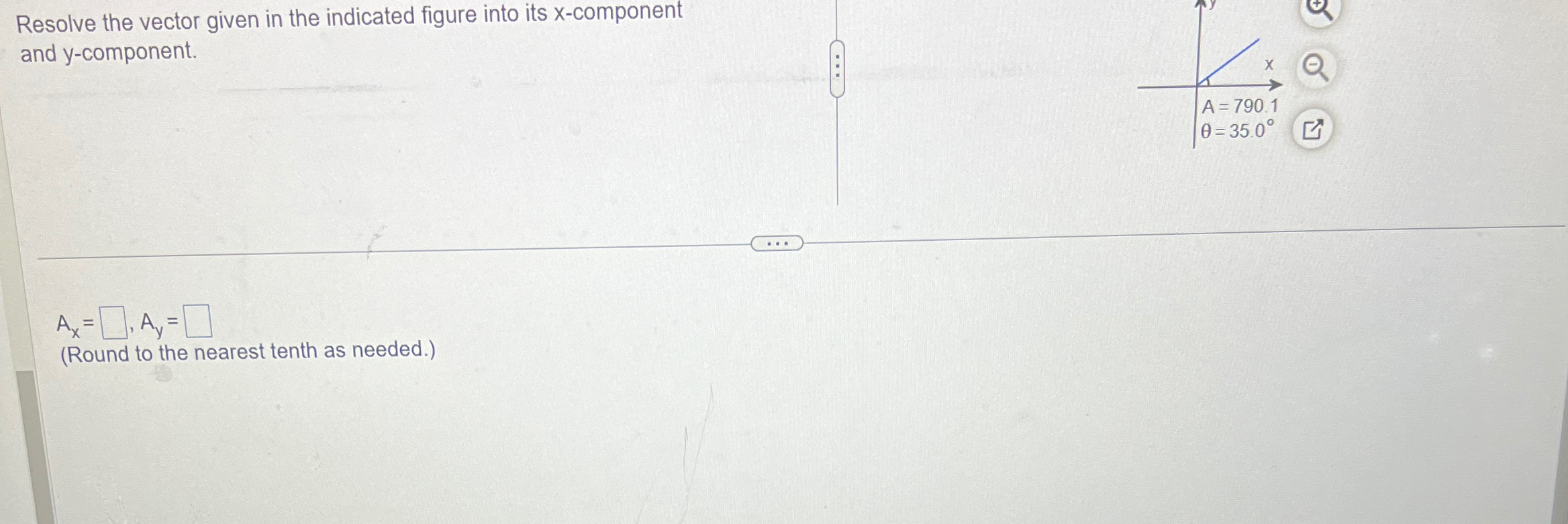 Solved Resolve the vector given in the indicated figure into | Chegg.com