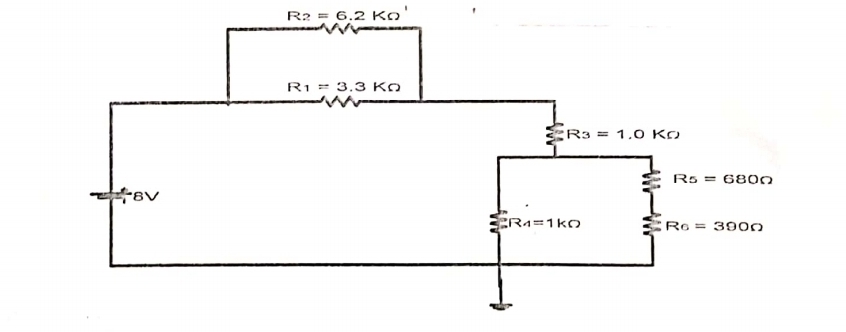Solved Determinc the voltage drop across each resistor in | Chegg.com