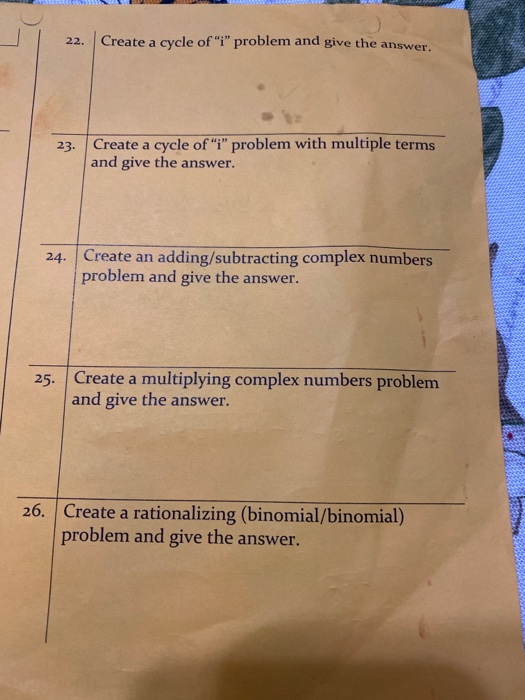 Solved 22. Create A Cycle Of