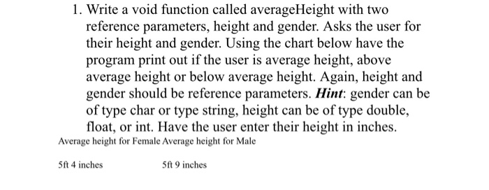Solved In C++ (preferably Dev C++/Xcode) write a void | Chegg.com