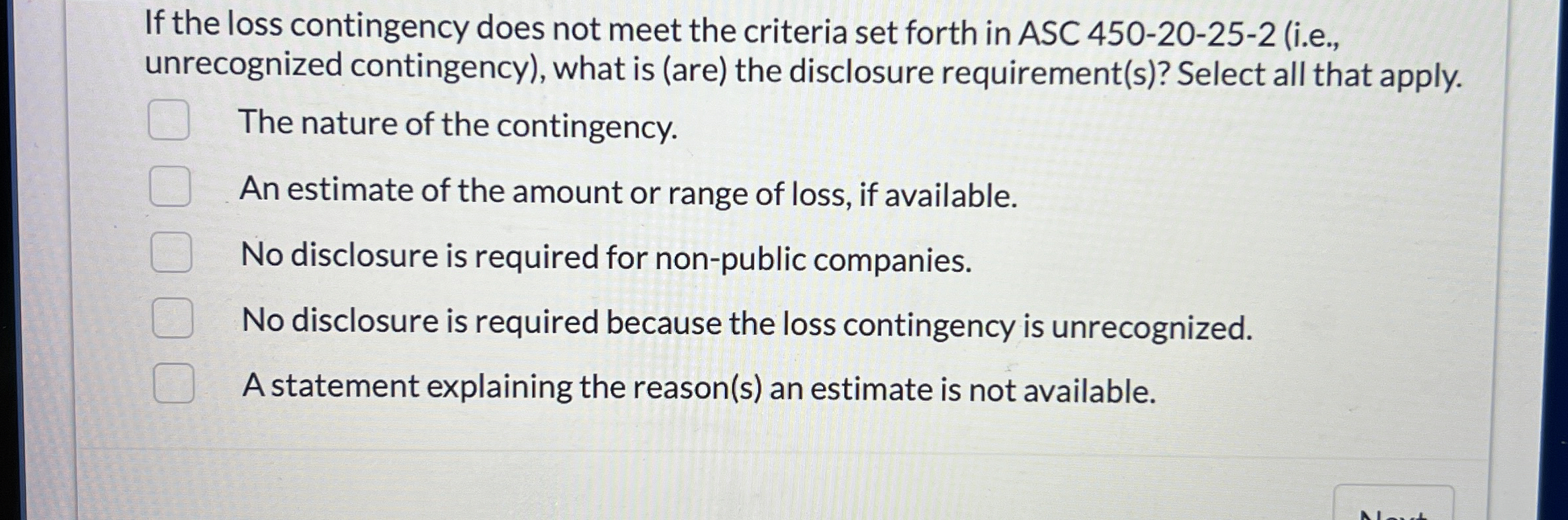 Solved Accounting help please:If the loss contingency does | Chegg.com